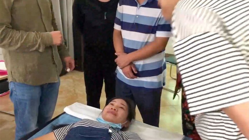 醒脑开窍针水沟穴人中治疗昏厥视频 张荣江