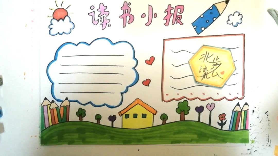 儿童手抄报:读书阅读,轻松学会画一幅漂亮的读书手抄报