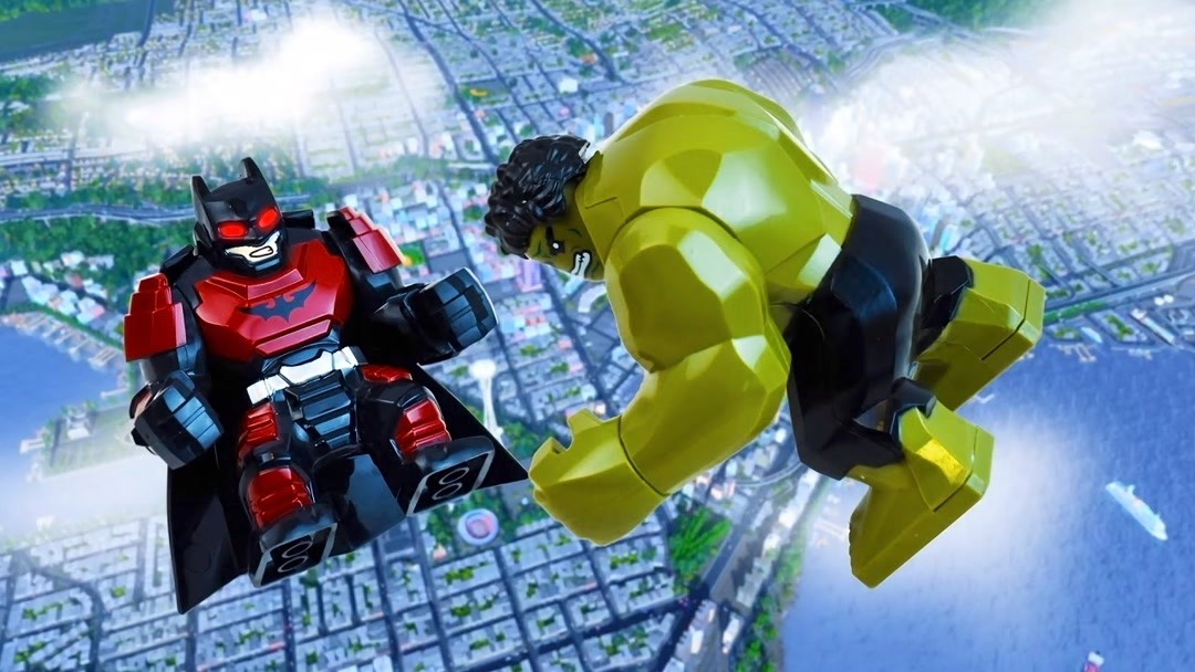 乐高动画:毒液伪装成蝙蝠侠,绿巨人一眼就识破!