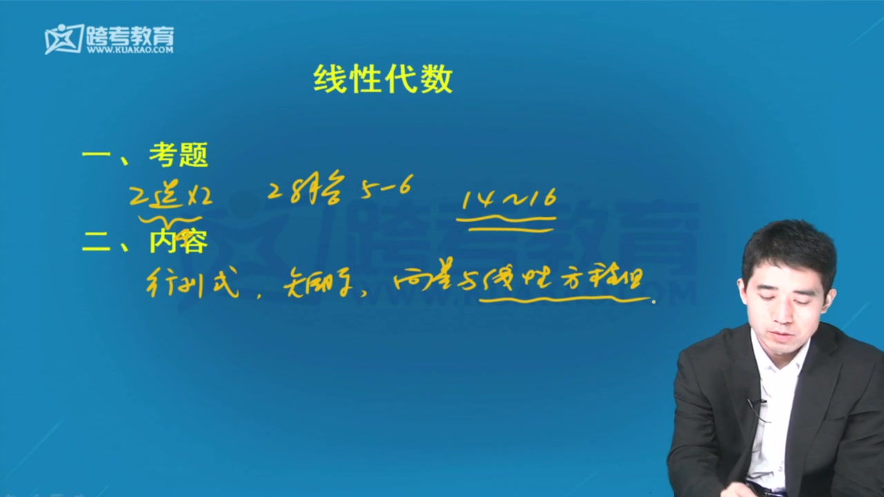 【2018考研】经济类联考数学部分 线性代数基础班