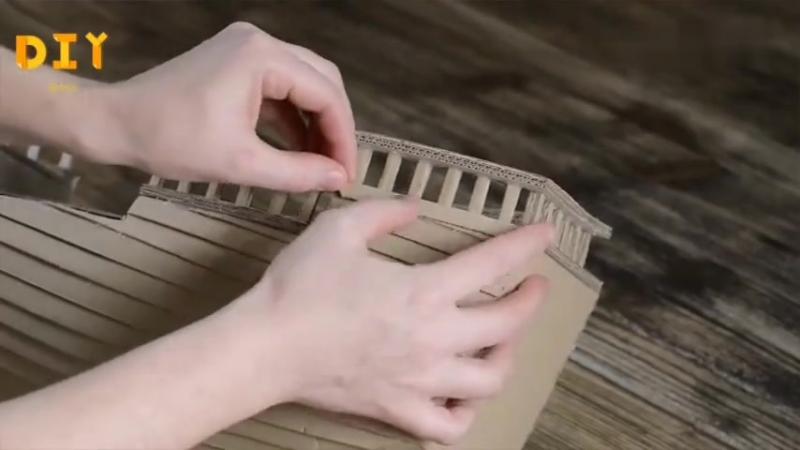 手工模型教程,帆船模型的制作方法,材料就是普通的纸板!