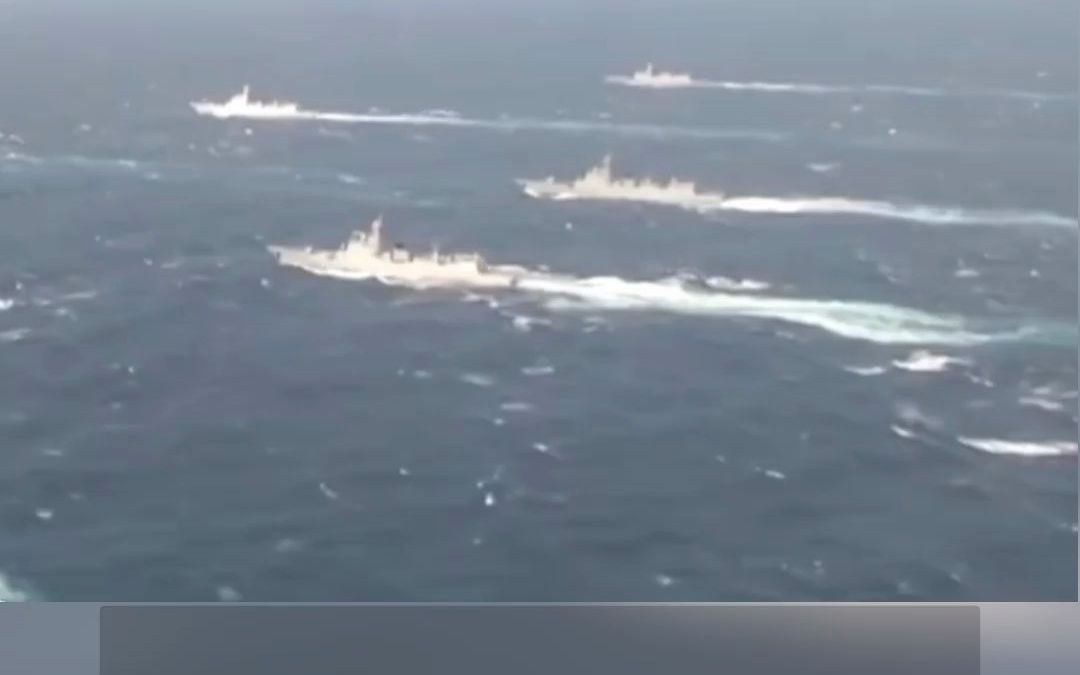 日本宣称在长崎县以西海域发现辽宁舰航母编队