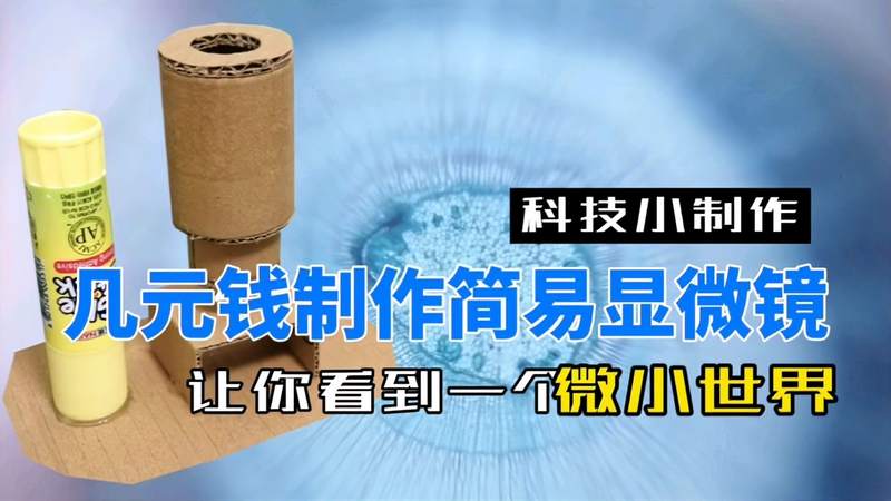 几元钱自制“简易显微镜”