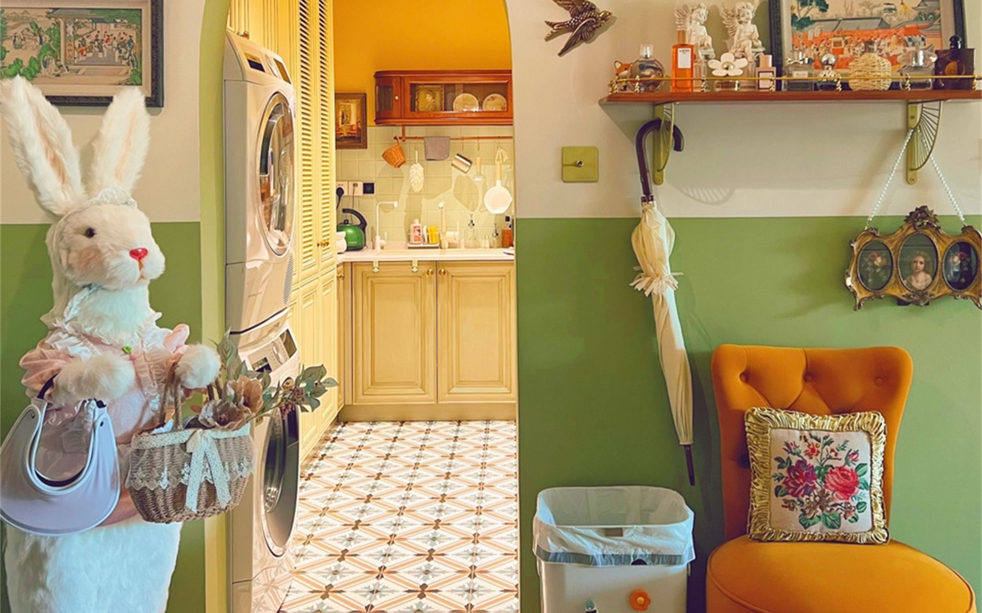 Diy自制 仪式感满满的 入户玄关 太绝了❗️