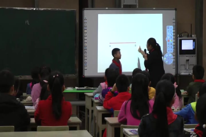 『获奖』西师大版小学数学四年级上册三 角线段、直线和射线-彭老师_...