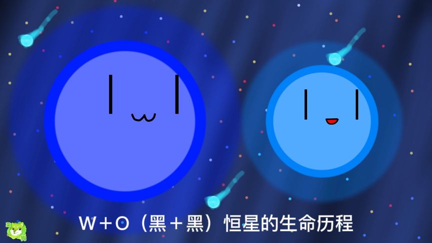 W+O(黑+黑)恒星的生命历程
