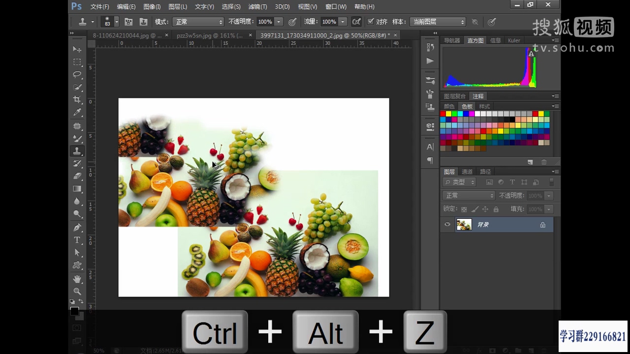 Photoshop CS6 PS教程 仿制图章工具