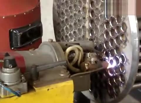 石家庄冀能化工设备有限公司换热器管板自动焊