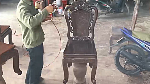 一套卖几万实木餐桌椅是如何制造的?看完制作过程,卖几万还真不贵