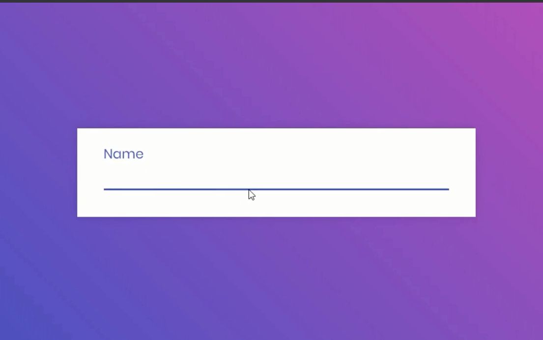 Input 输入动画