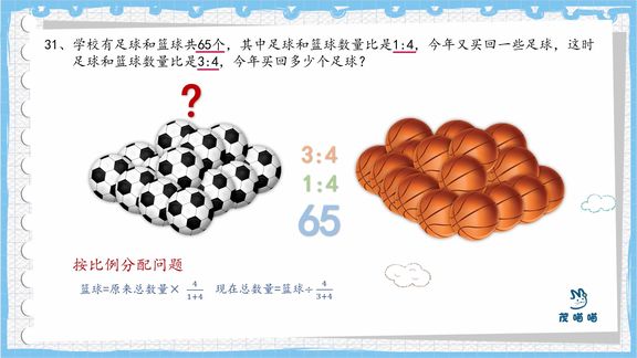 茂喵喵课堂系列:六年级数学必考题型一百道031-求比问题