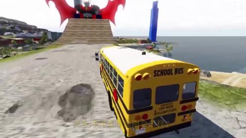 汽车冲向变形金刚会怎样?3D动画模拟,场面简直太刺激