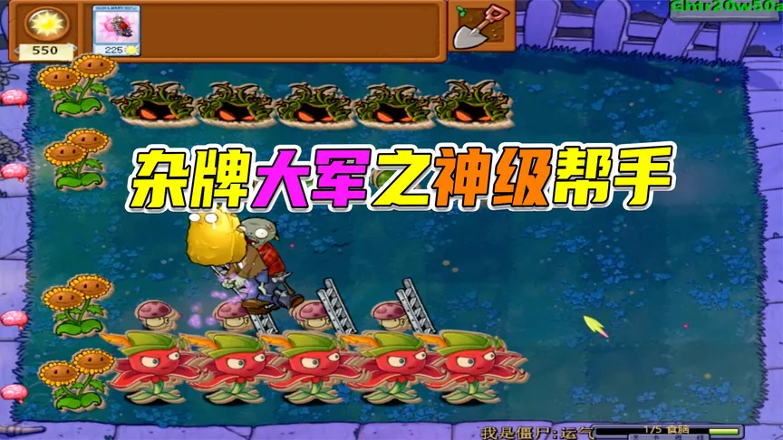 植物大战僵尸:叠种植物杂牌大军之神级帮手,扶梯过山车