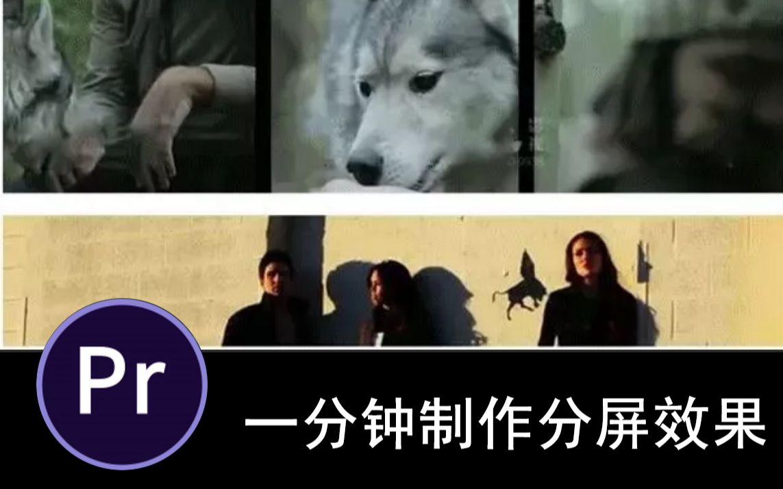 【PR教程】一分钟制作分屏效果