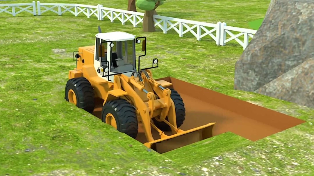 挖掘机动画TV 第44集 挖掘机帮小猪佩奇造家