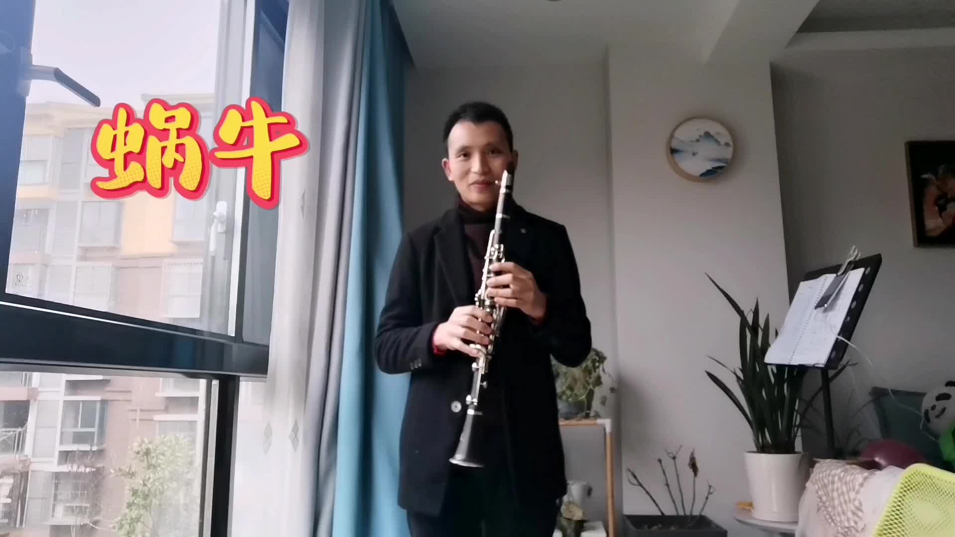 小罗自学单簧管演奏流行歌曲《蜗牛#乐器演奏 》