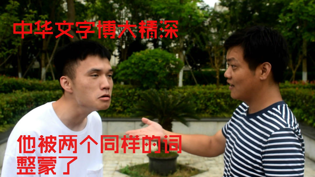 中华文字博大精深,同样的两个词表达不同意思:是我文化水平低!