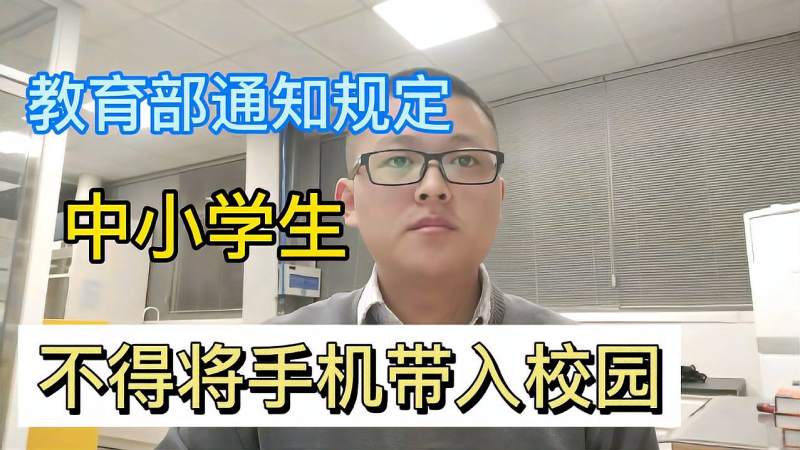 你怎么看教育部通知:小学生不得带手机入校,不得用手机布置作业