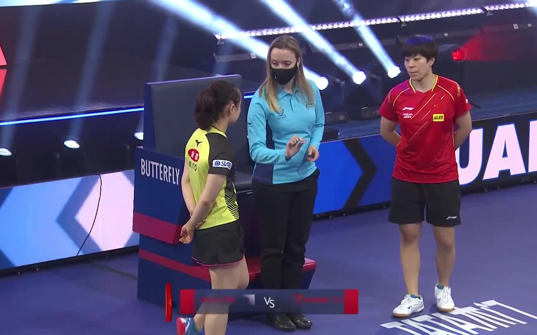 2021.11.28 休斯顿世乒赛 王艺迪 VS 伊藤美诚