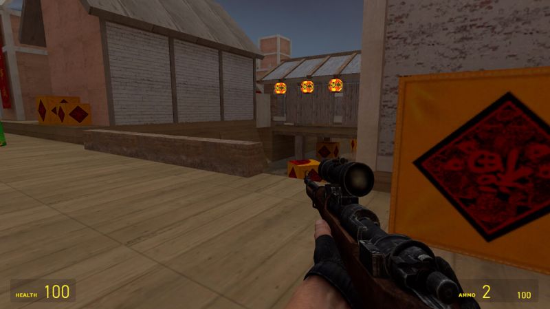 神枪手跟你的距离其实就差一把98k gmod沙盒模组