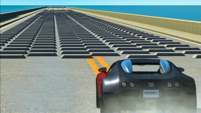 汽车连续通过100个减速带会怎样?3D模拟实验,全程高能预警