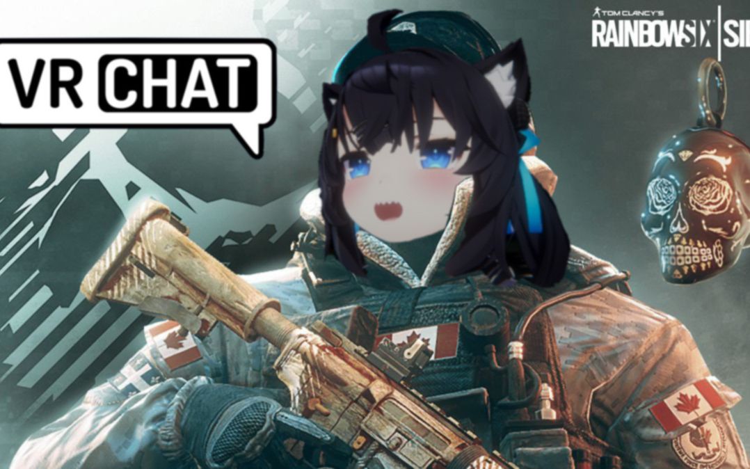 【VRChat/彩虹六号】在VRC里做一把带ACOG的墨冰C8---VRChat...