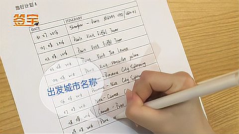 美签攻略-行程单