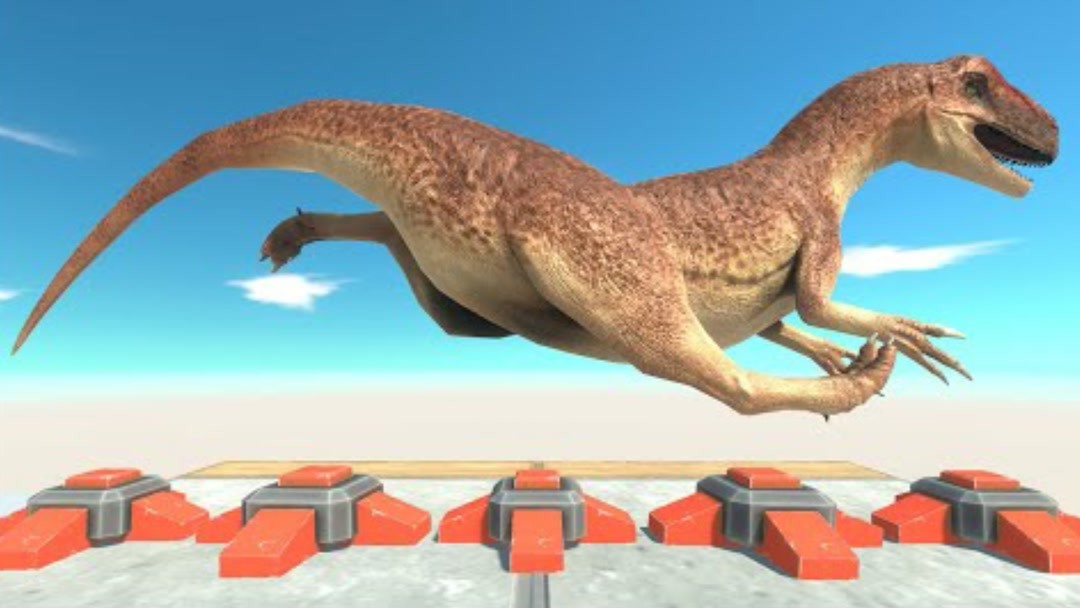 动物战争模拟器:史诗级跳远挑战,挑战跳跃炸弹