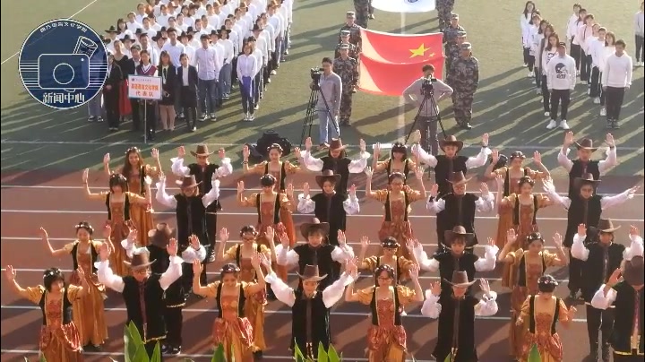 浙外西语学院运动会入场方阵