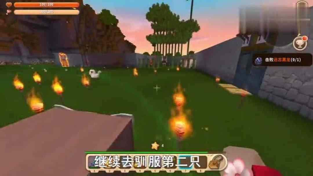 迷你世界125:用很多鸡腿做了三十只烤全鸡 只为驯服两只迅猛龙