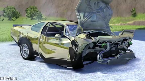 BeamNG:BEAMJ跑车经历地狱级的车祸毁灭碰撞测试,结果如何