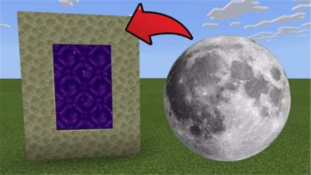 我的世界:传送到浩瀚的宇宙,美丽的月球!