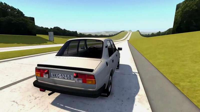 车辆失控殃及路边其他汽车猛烈相撞 拟真车祸模拟游戏