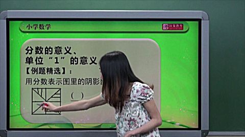 小学数学五年级下册 第195集第4单元第1课时知识点2分数的意义 单位...
