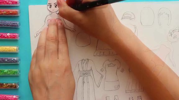 创意手工:如何制作纸娃娃陈思思换装秀?这份教程收藏好啦!