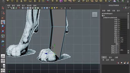 Maya三维模型制作——狼狗模型制作02一25
