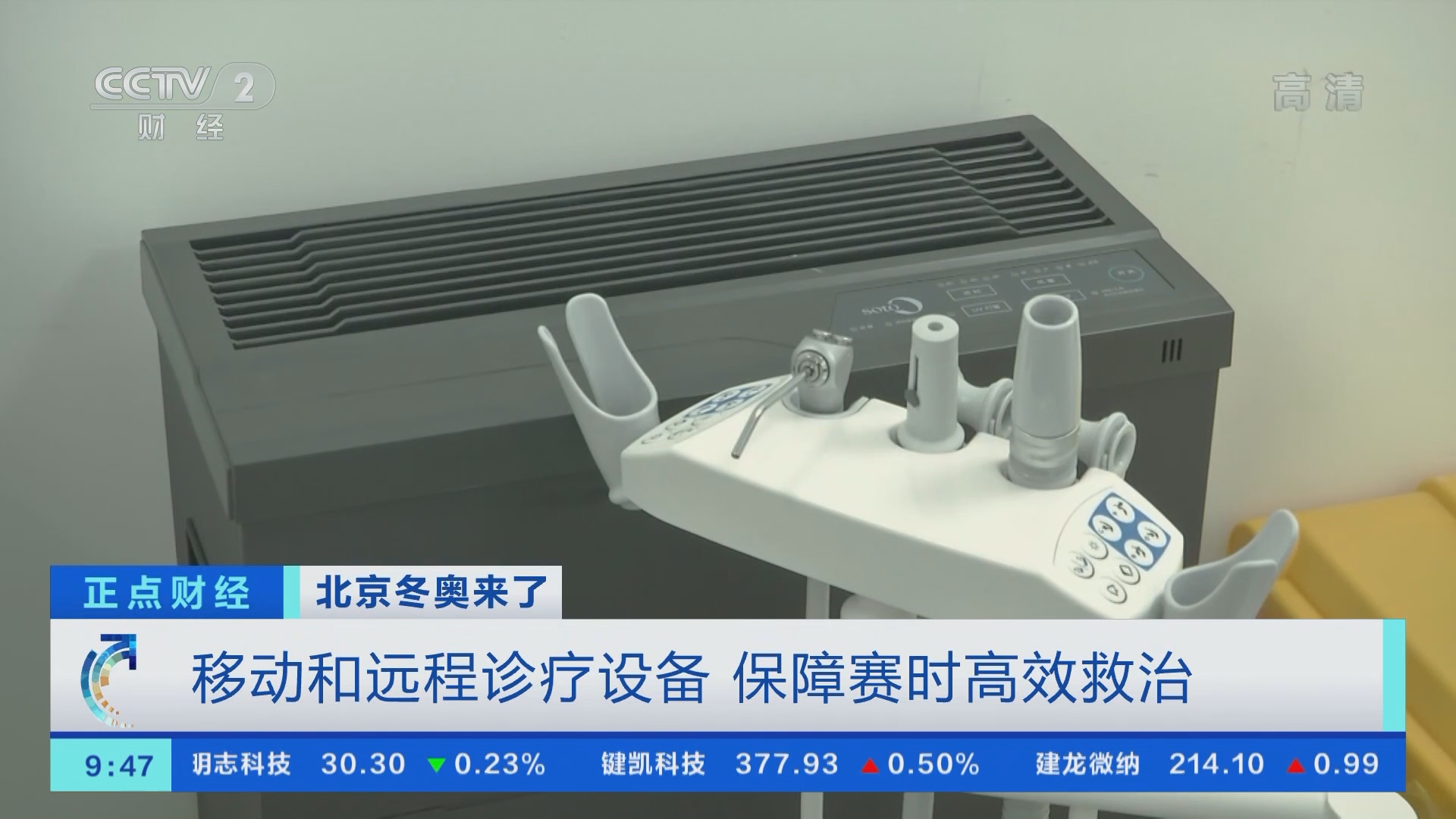 [正点财经]北京冬奥来了 移动和远程诊疗设备 保障赛时高效救治