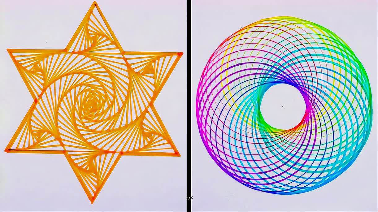 神奇的线条艺术!网友:谁的眼睛说了谎?