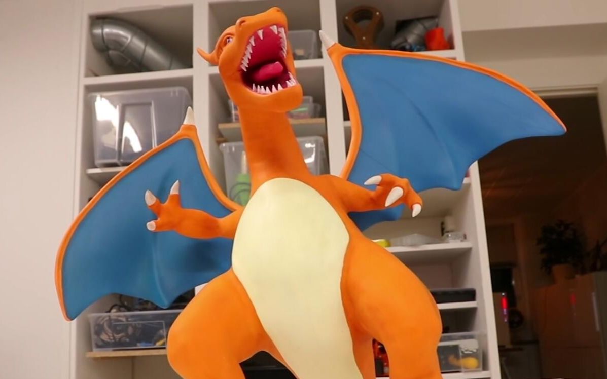 3D打印出巨大神奇宝贝喷火龙,手办业害怕了!