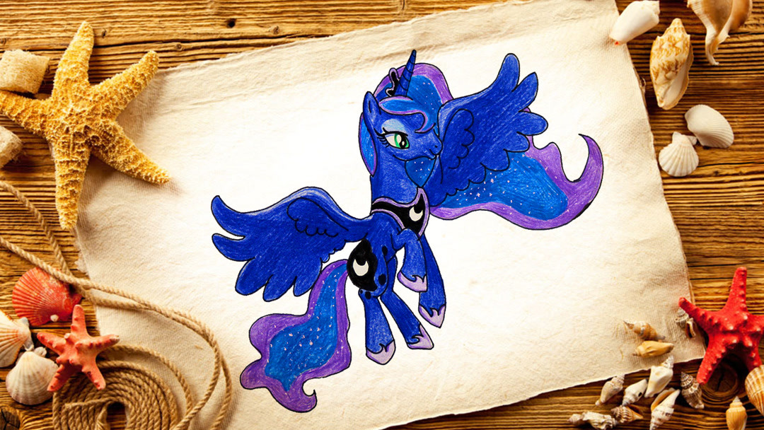 画小马宝莉中的月亮公主