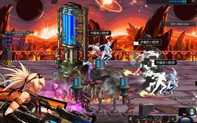 DNF私服70公益大枪速通海上列车深渊王者49秒13