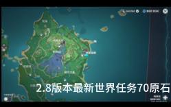 原神2.8版本更新世界任务,共70原石
