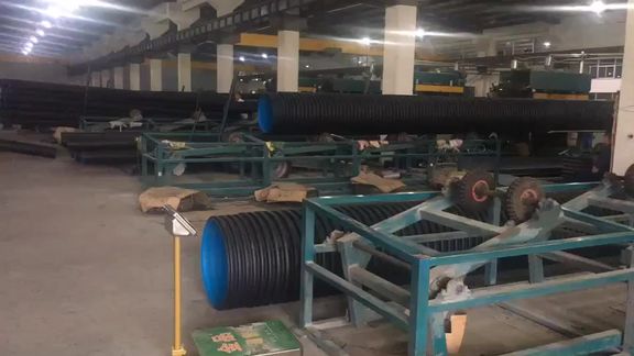 HDPE中空壁缠绕管HDPE双壁波纹管HDPE螺旋钢带增强波纹管各种...