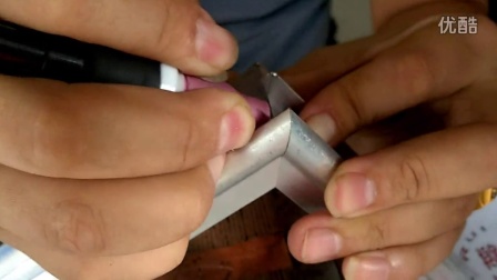 铝合金门框边角焊接小广 恒蕊冷焊机谢叙锋