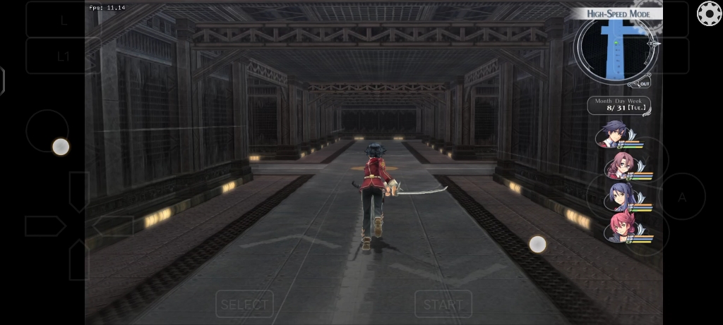 exagear模拟器玩闪之轨迹改(流畅度测试)