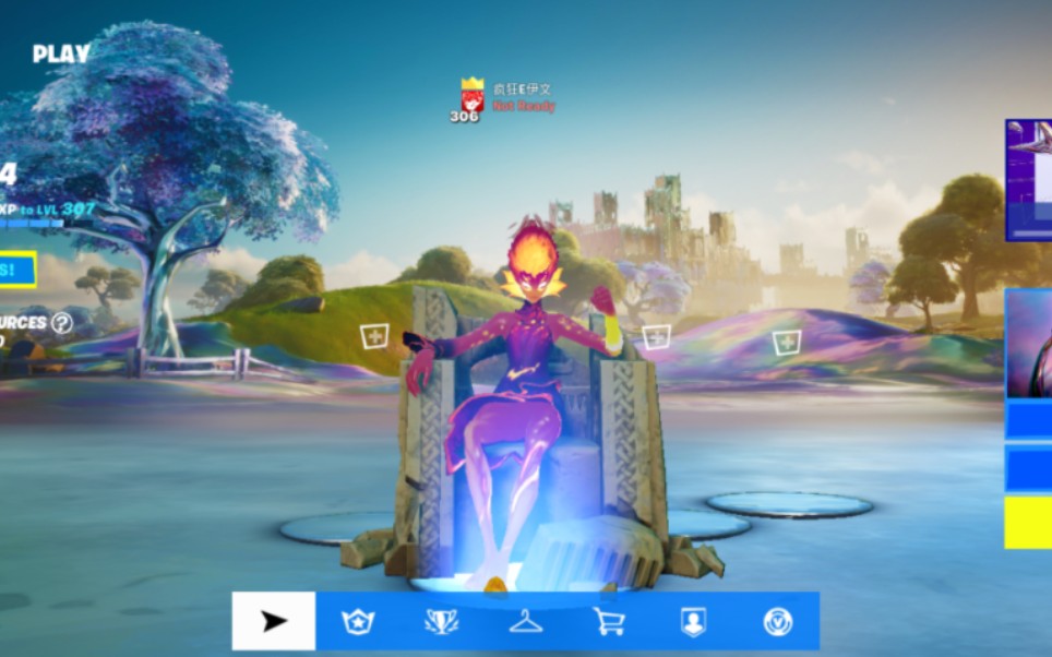 【堡垒之夜】女王归位!手机玩家有板模式火龙果女王吃鸡挑战