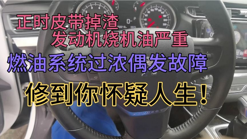 正时皮带掉渣,发动机烧机油严重,燃油通风油箱故障真是绝了。