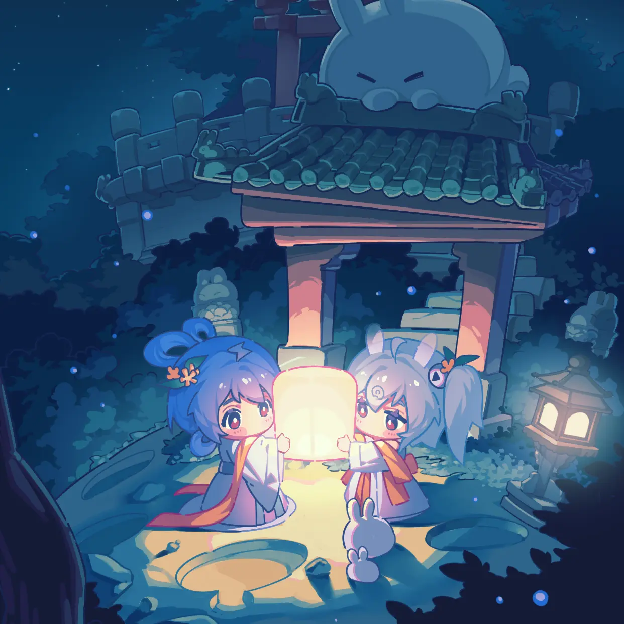 落雨伴群星 