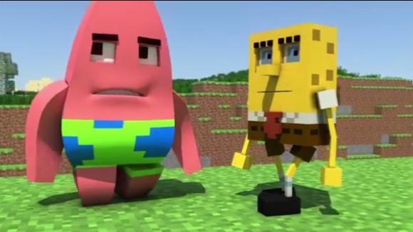 当海绵宝宝遇上我的世界