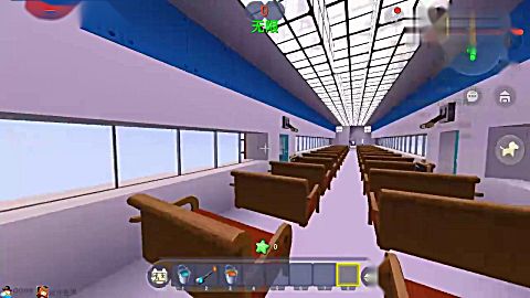 迷你世界《模拟飞机逃生》高空客机随时会爆炸,乘客快想办法逃离。